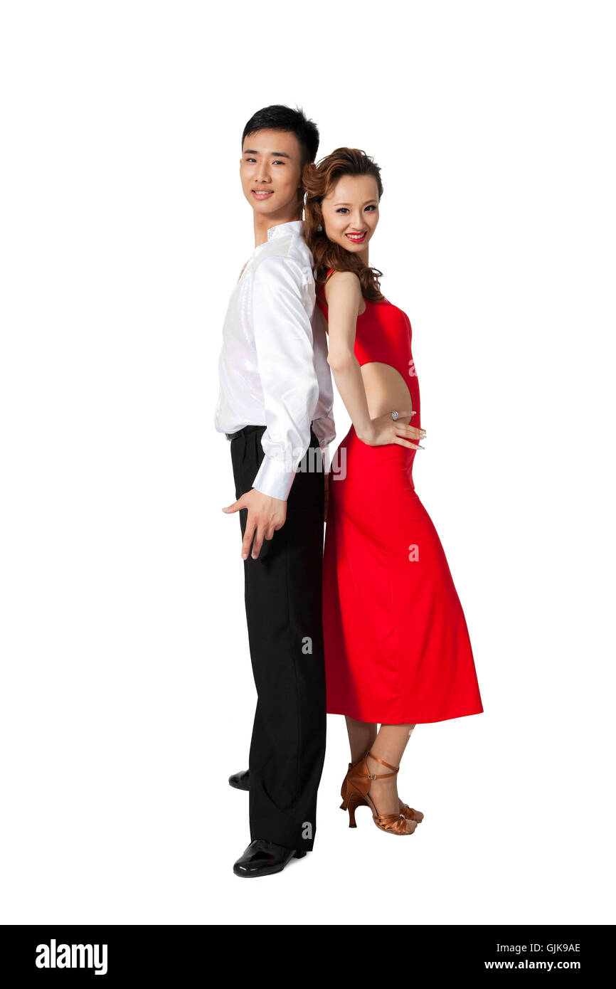 Tango dancers studio shot Stock Photo - Alamy