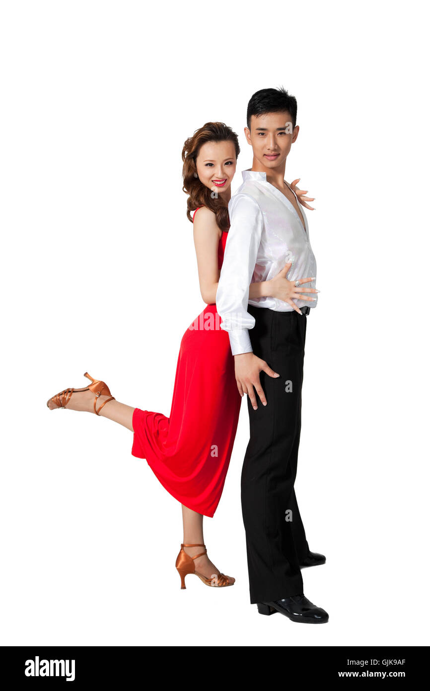 Tango dancers studio shot Stock Photo - Alamy