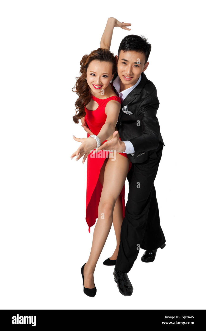 Tango dancers studio shot Stock Photo - Alamy