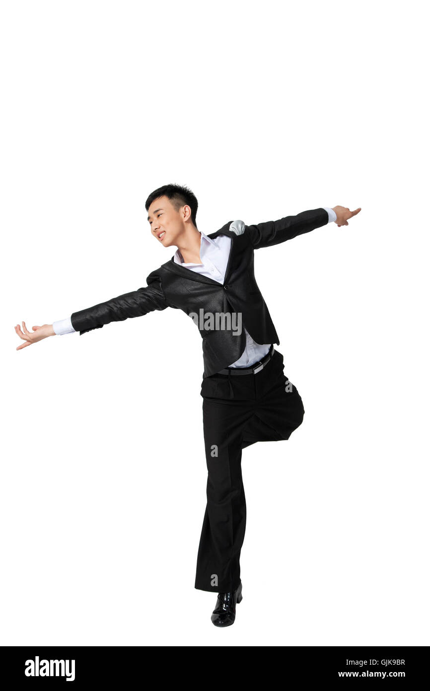 Studio shot male dancers Stock Photo - Alamy