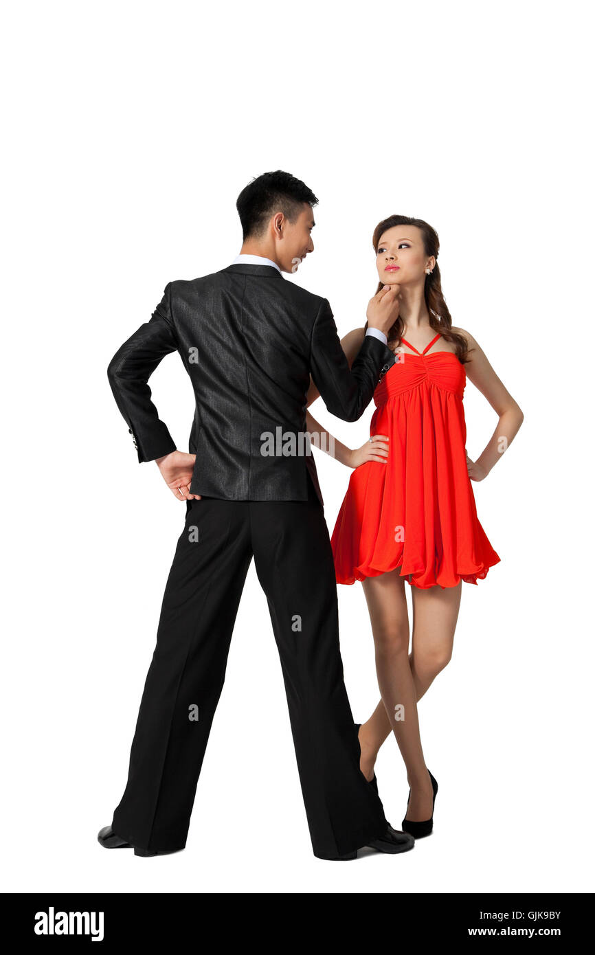 Tango dancers studio shot Stock Photo - Alamy
