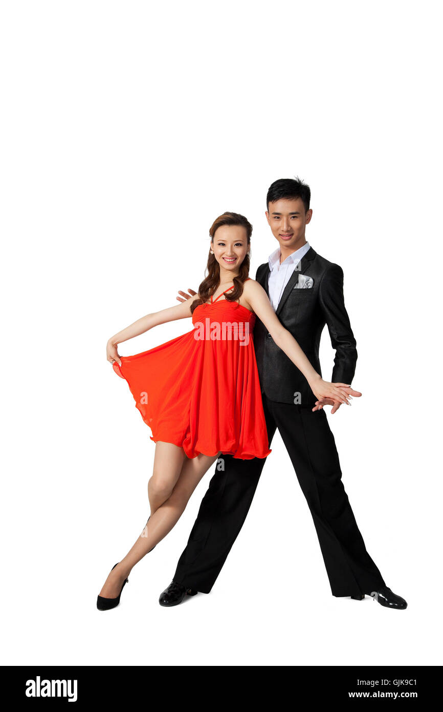 Tango dancers studio shot Stock Photo - Alamy