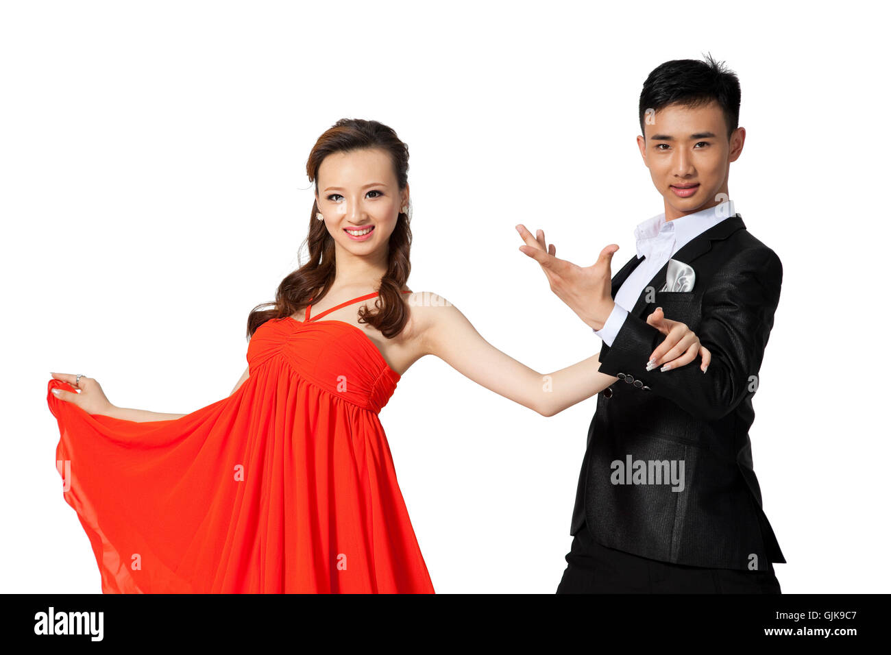 Tango dancers studio shot Stock Photo - Alamy