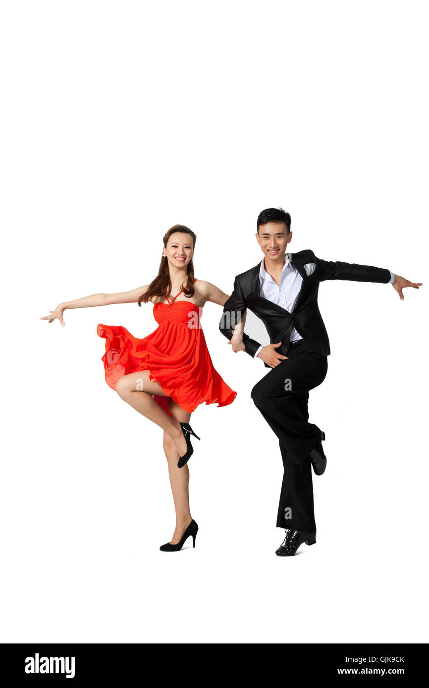 Tango dancers studio shot Stock Photo - Alamy