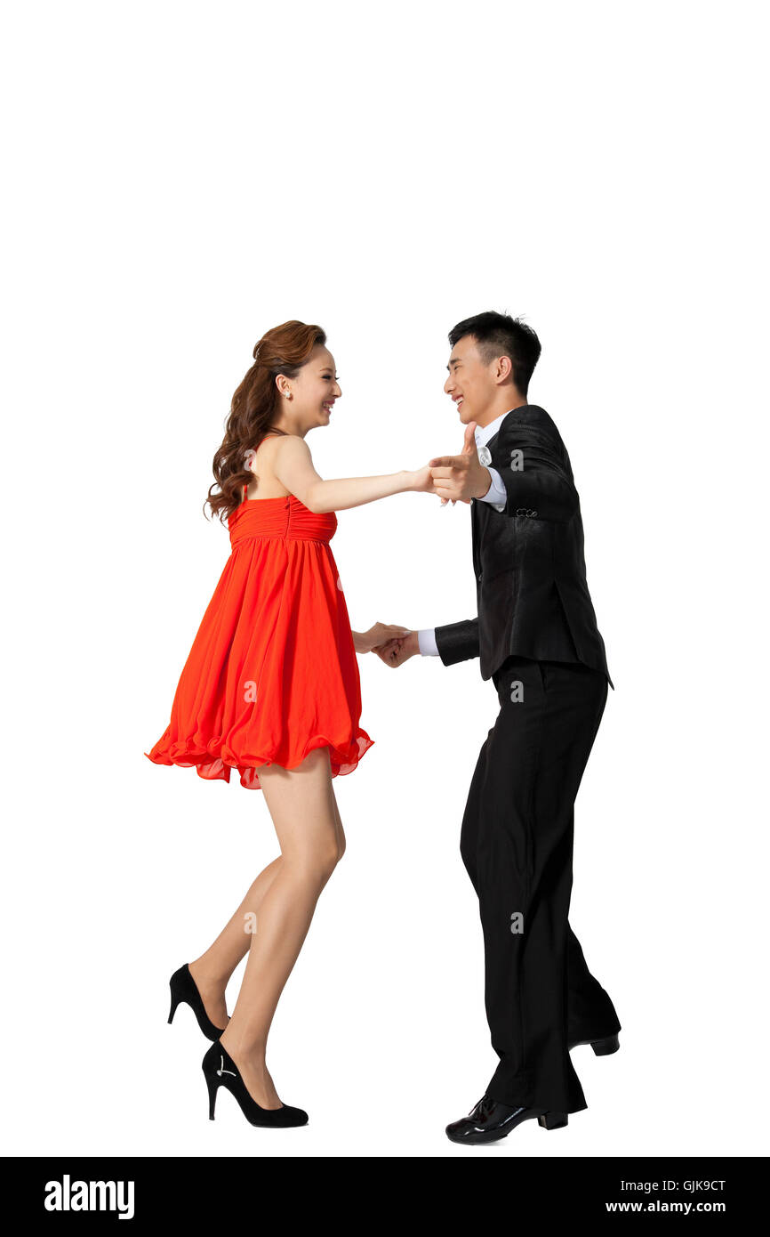 Tango dancers studio shot Stock Photo - Alamy