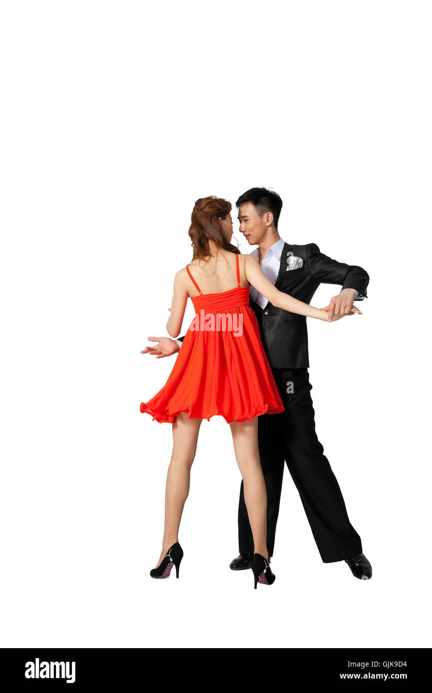 Tango dancers studio shot Stock Photo - Alamy