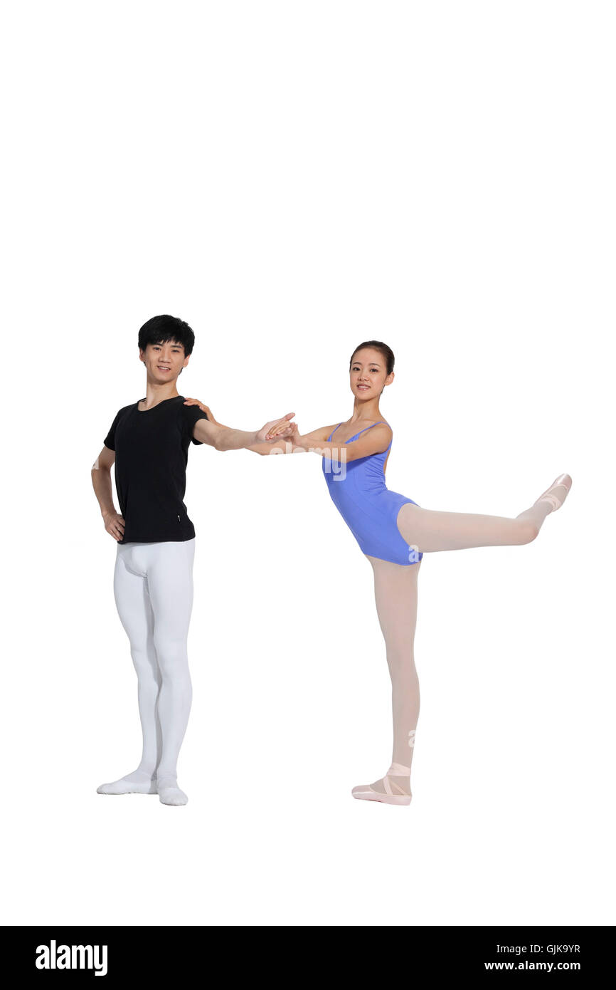 Double ballet studio shot hi-res stock photography and images - Alamy