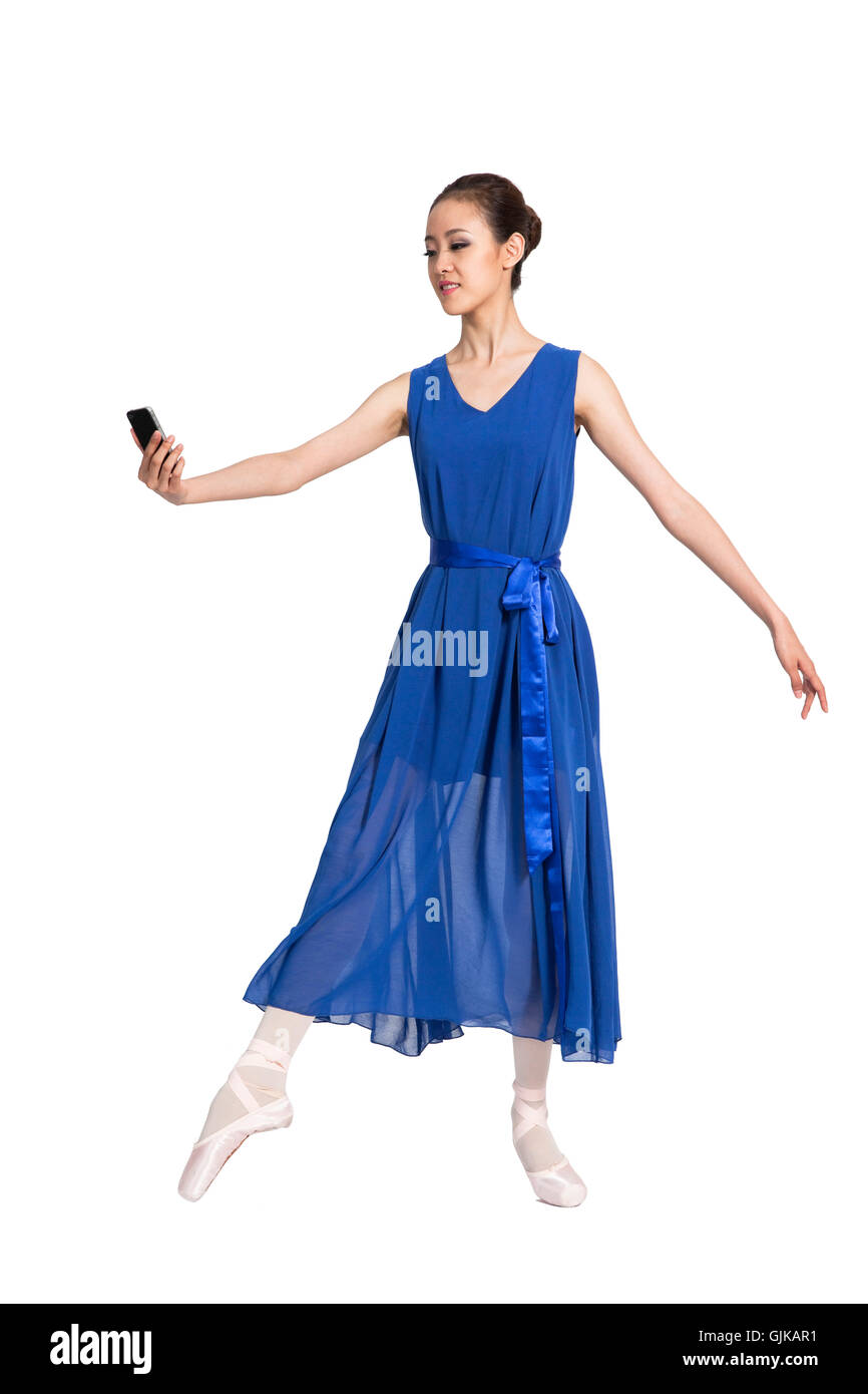 Ballet studio shot woman Stock Photo - Alamy