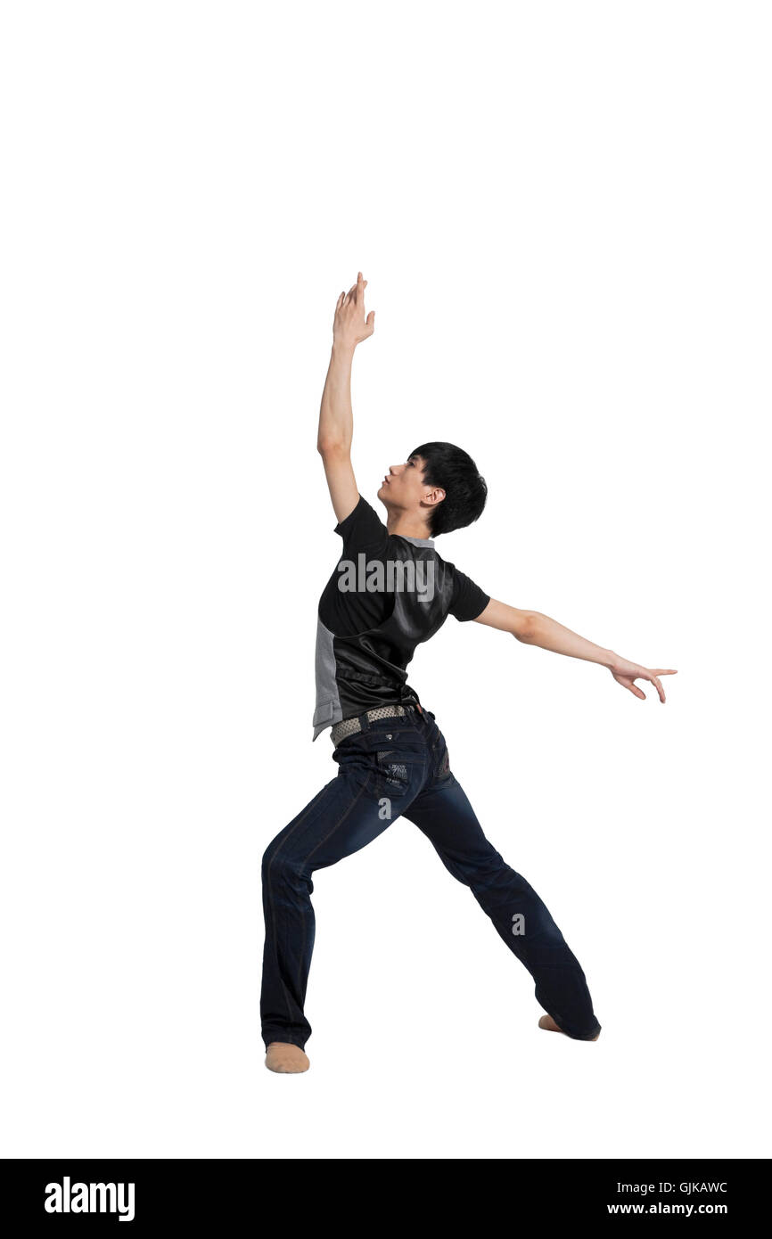 Back view young ballet dancer Cut Out Stock Images & Pictures - Alamy