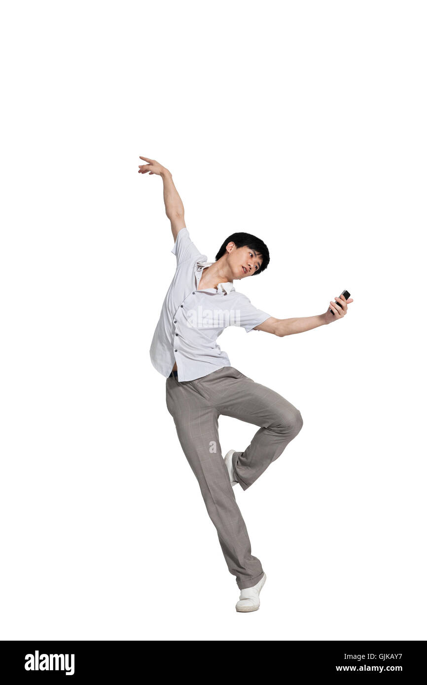 Studio shot ballet man Stock Photo - Alamy