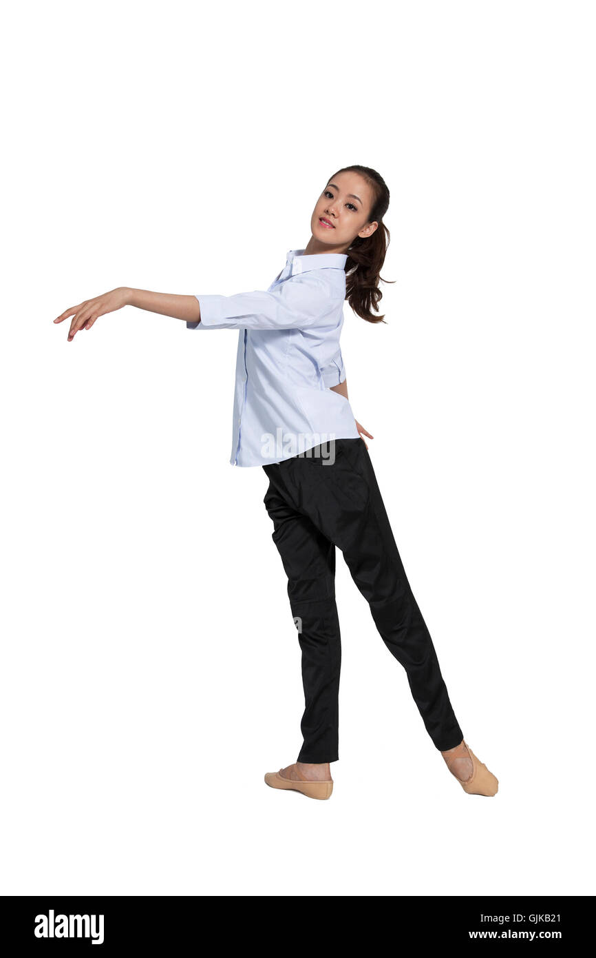 Ballet studio shot woman Stock Photo - Alamy