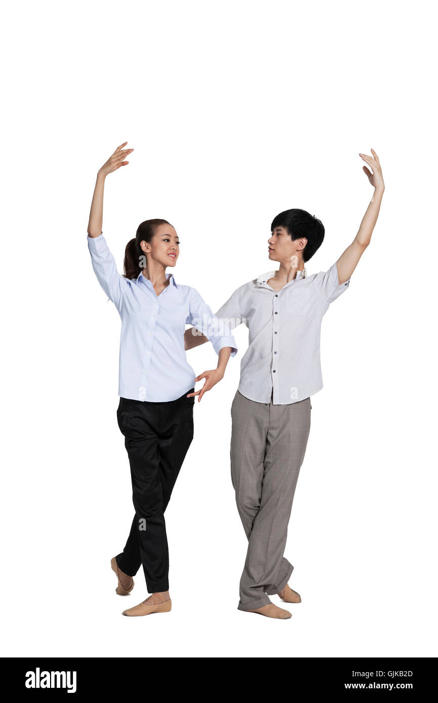 Double ballet studio shot Stock Photo - Alamy