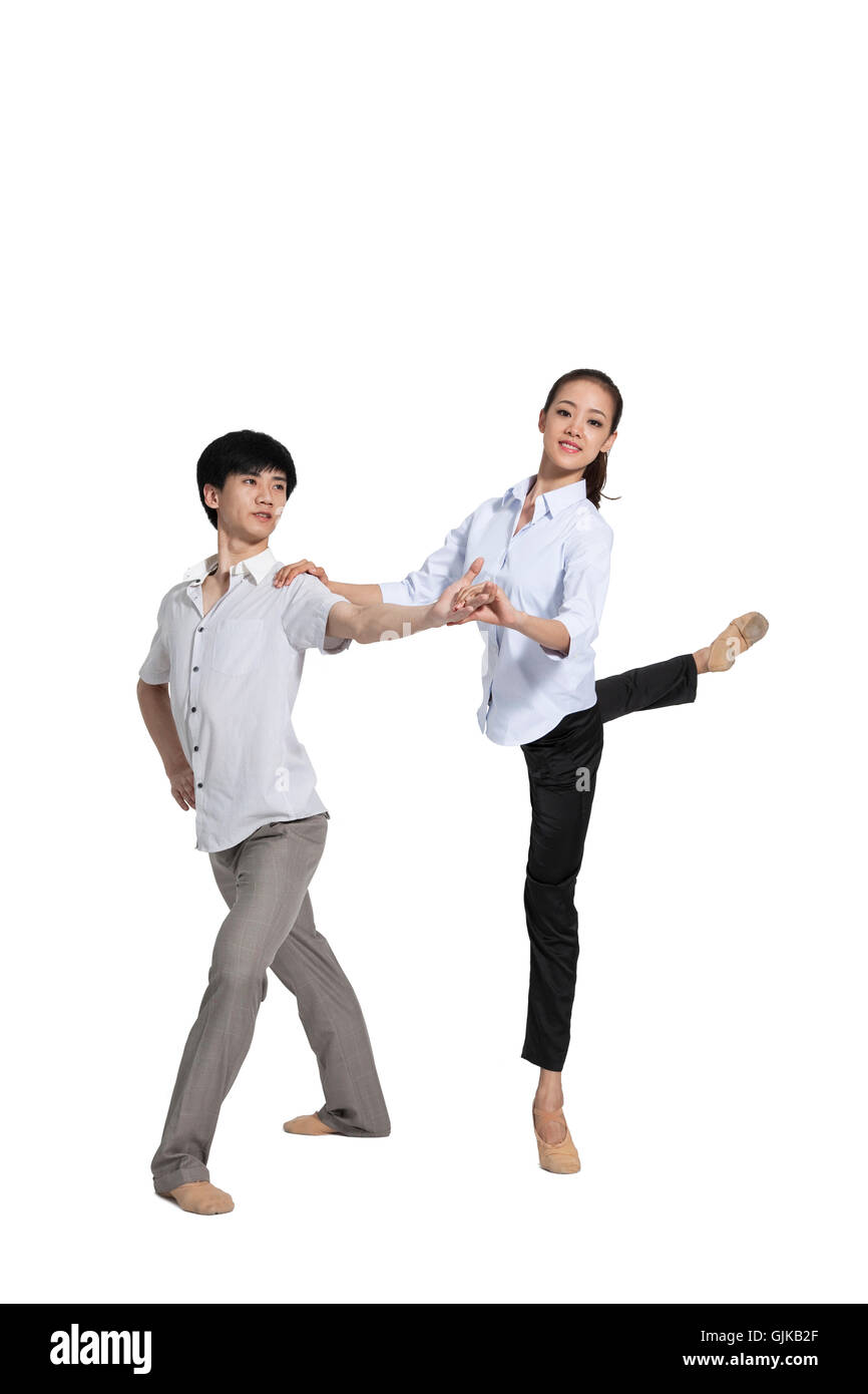 Double ballet studio shot hi-res stock photography and images - Alamy