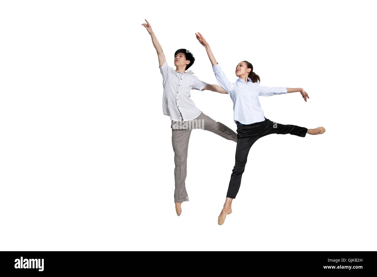 Double ballet studio shot Stock Photo - Alamy