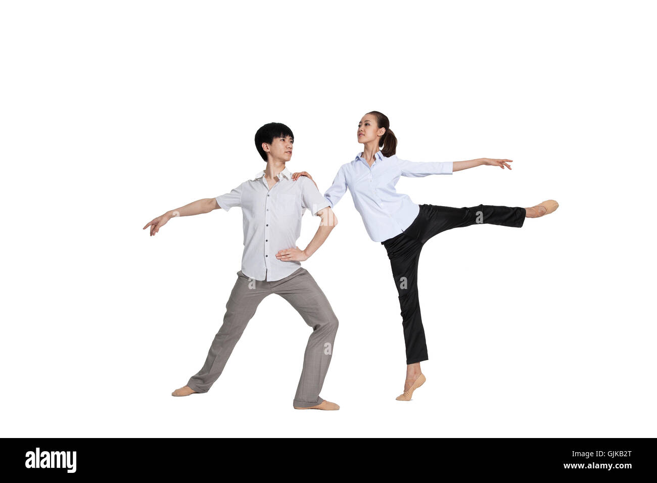 Double ballet studio shot Stock Photo - Alamy