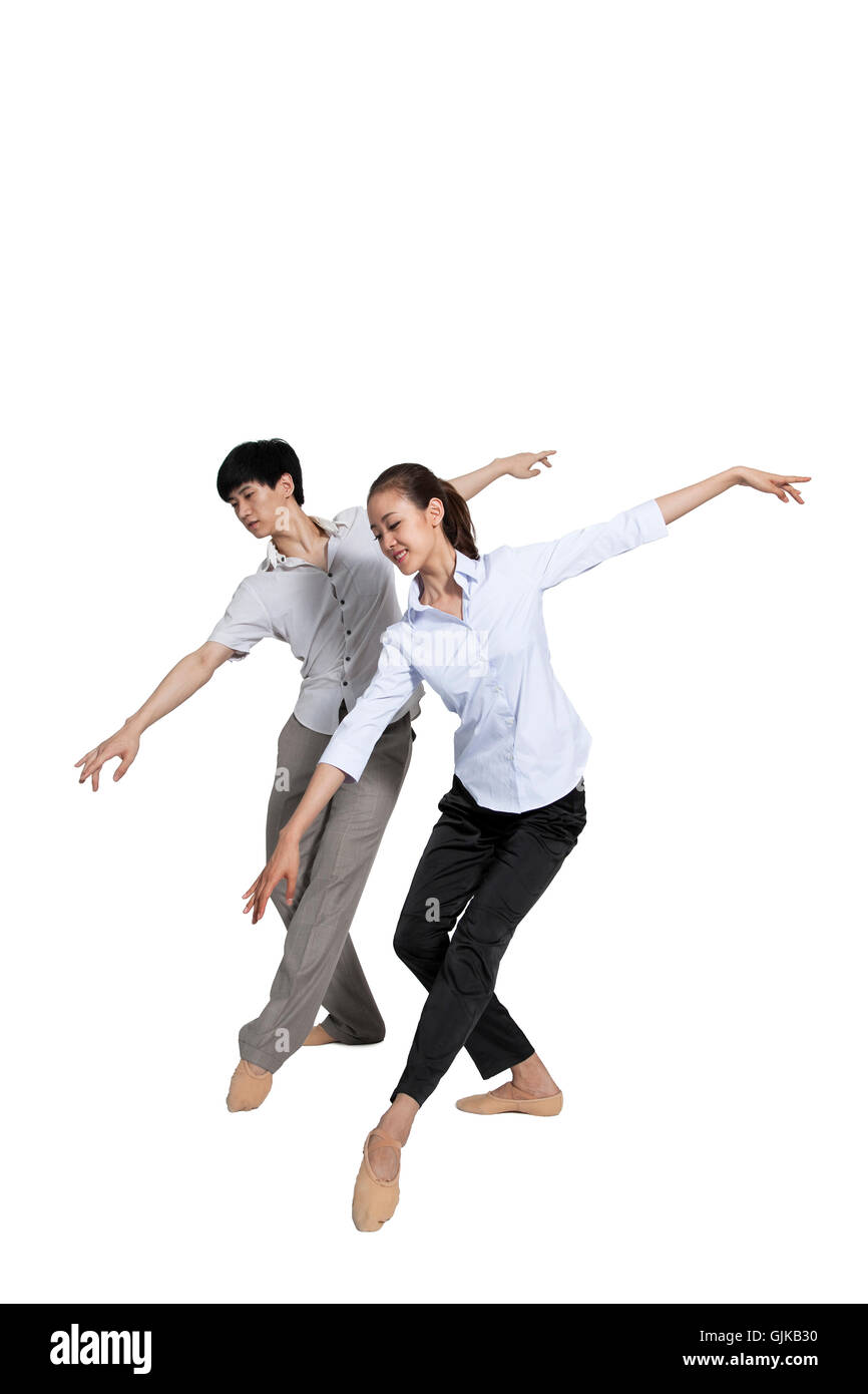 Double ballet studio shot Stock Photo - Alamy