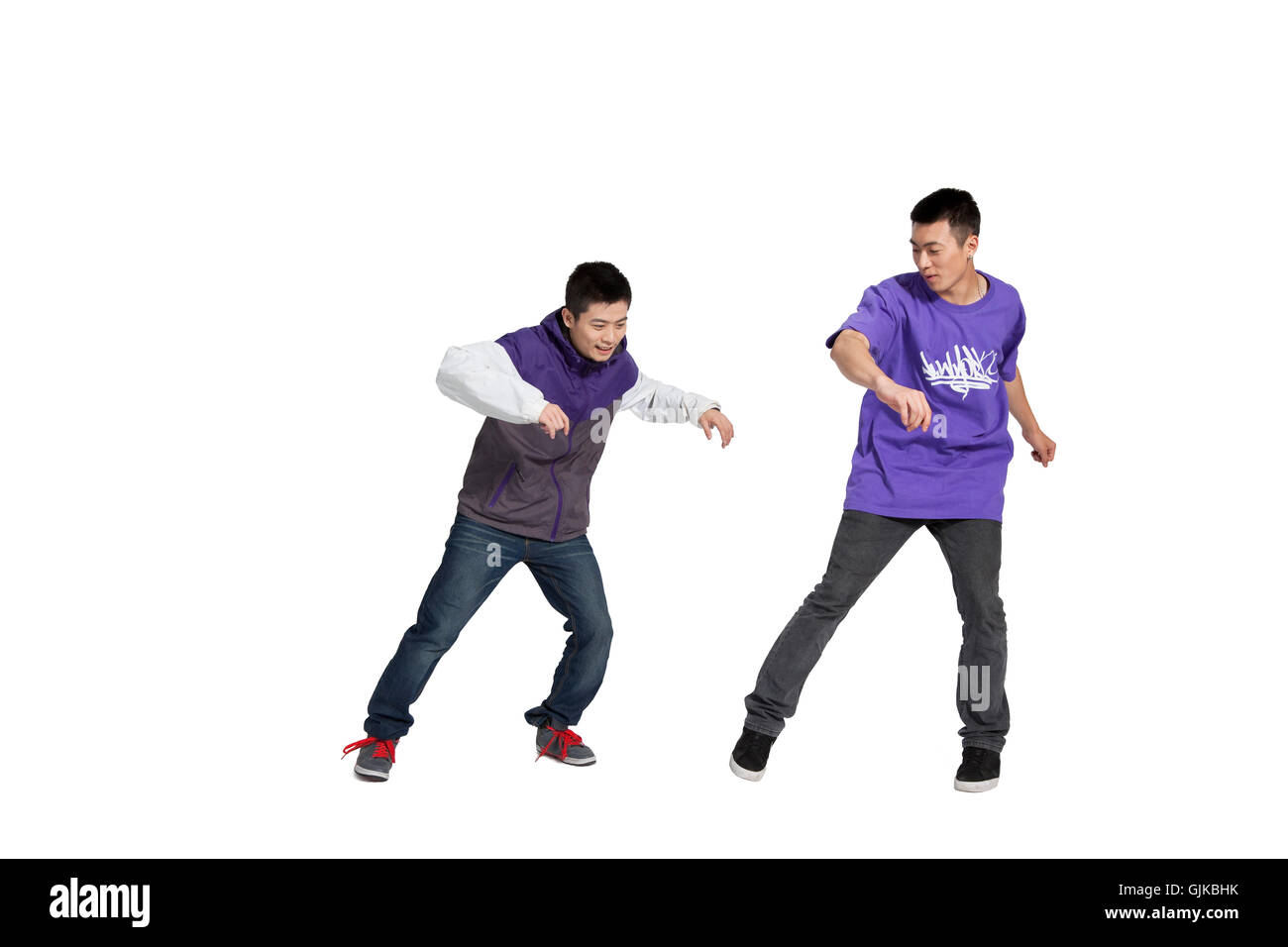 Studio shot Young man street dance Stock Photo - Alamy