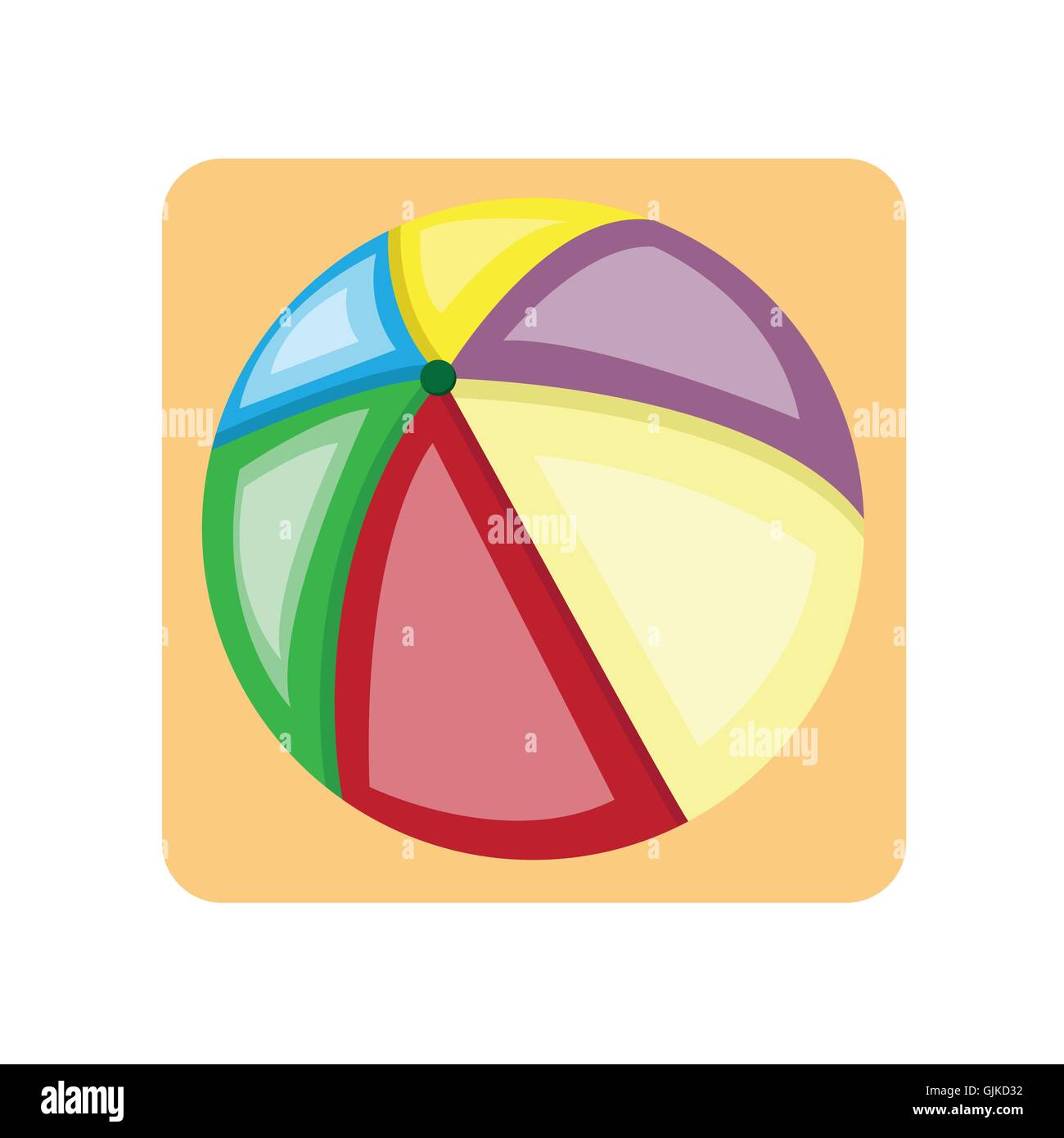 Ball Vintage Summer Icon Stock Vector Image & Art - Alamy