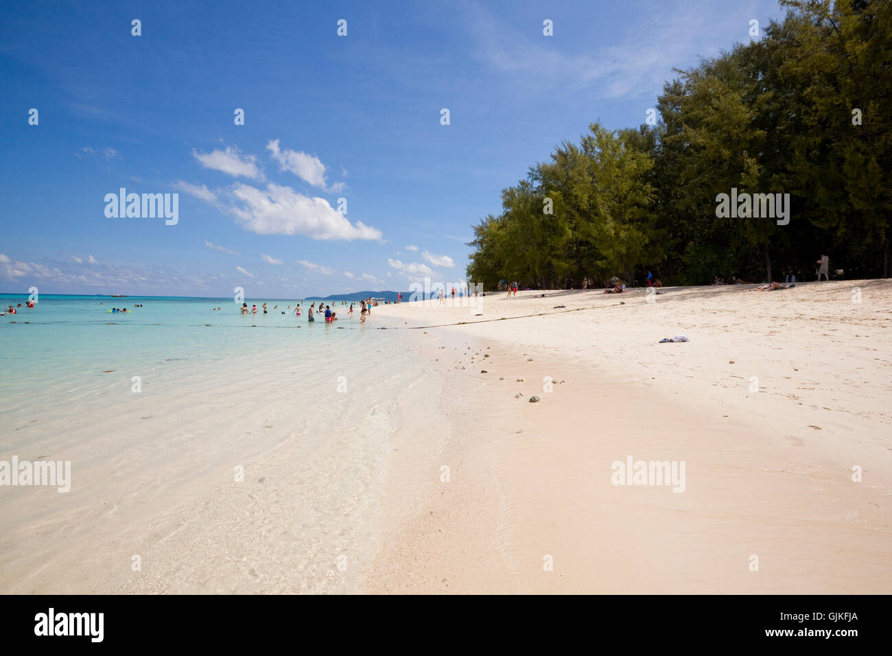 Maya Beach and Bamboo Island Stock Photo - Alamy