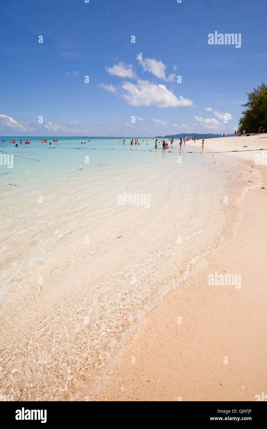 Maya Beach and Bamboo Island Stock Photo - Alamy