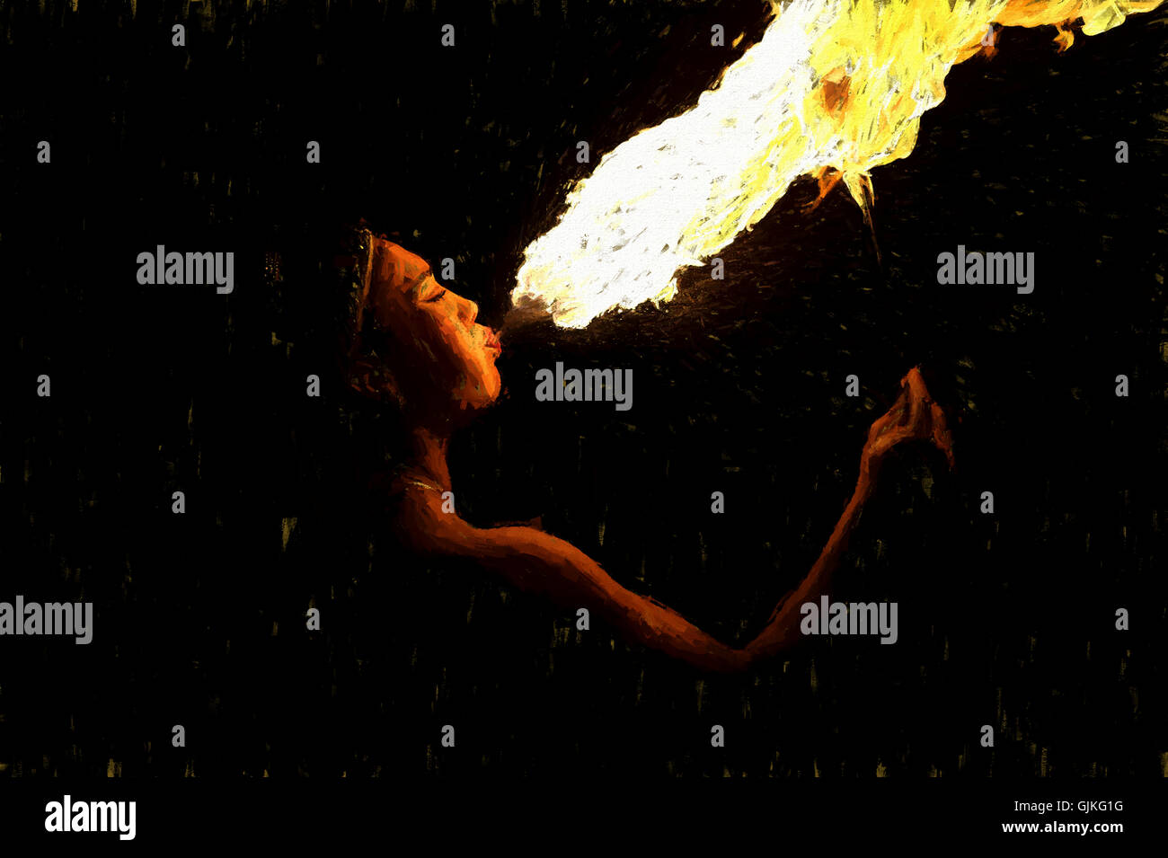 Female fire eater hi-res stock photography and images - Alamy
