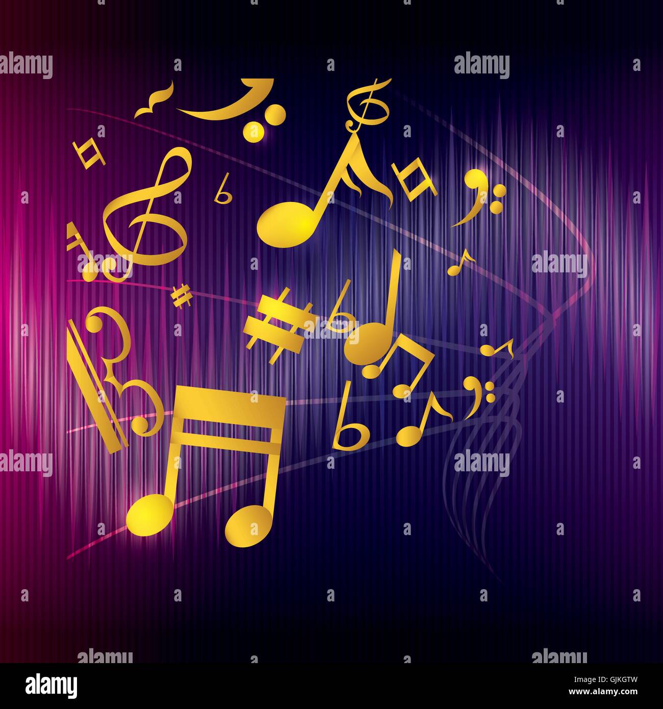 music note sound Stock Vector Image & Art - Alamy