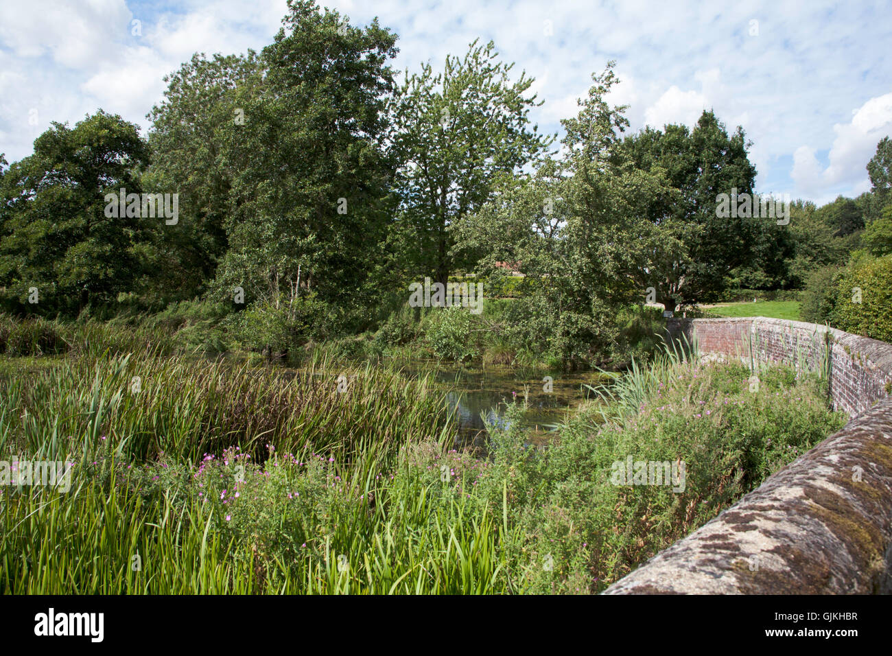 The River Nar at a small hamlet near Fiddler's Green Castle Acre ...