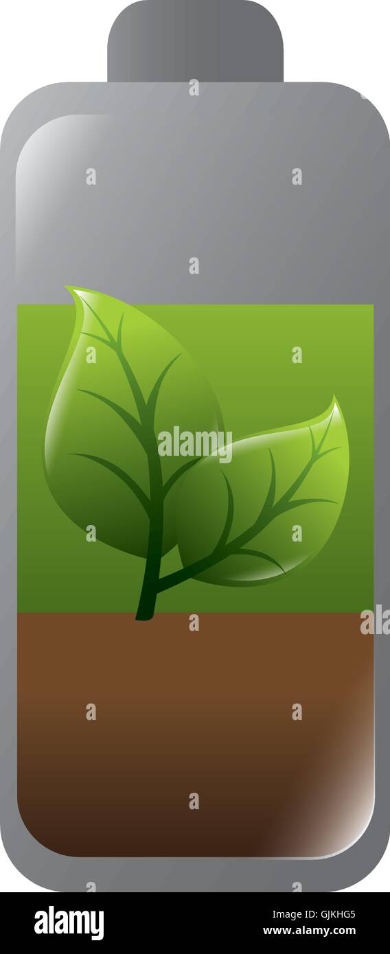 battery plant growing natural ecology Stock Vector Image & Art - Alamy