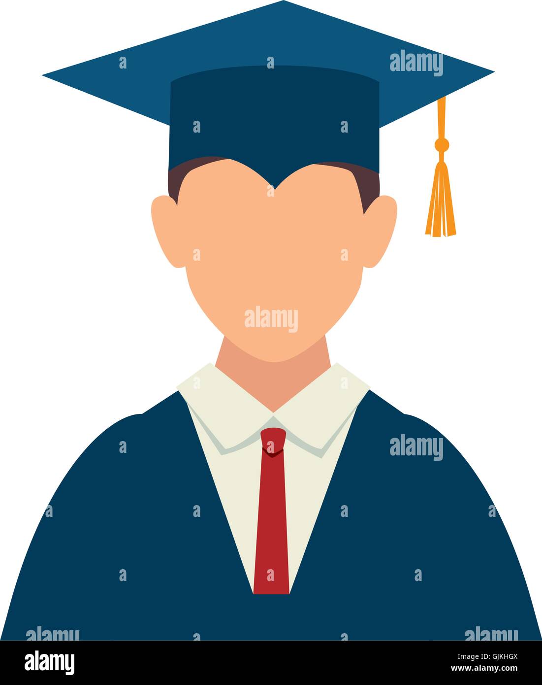 man boy graduate gown Stock Vector Image & Art - Alamy