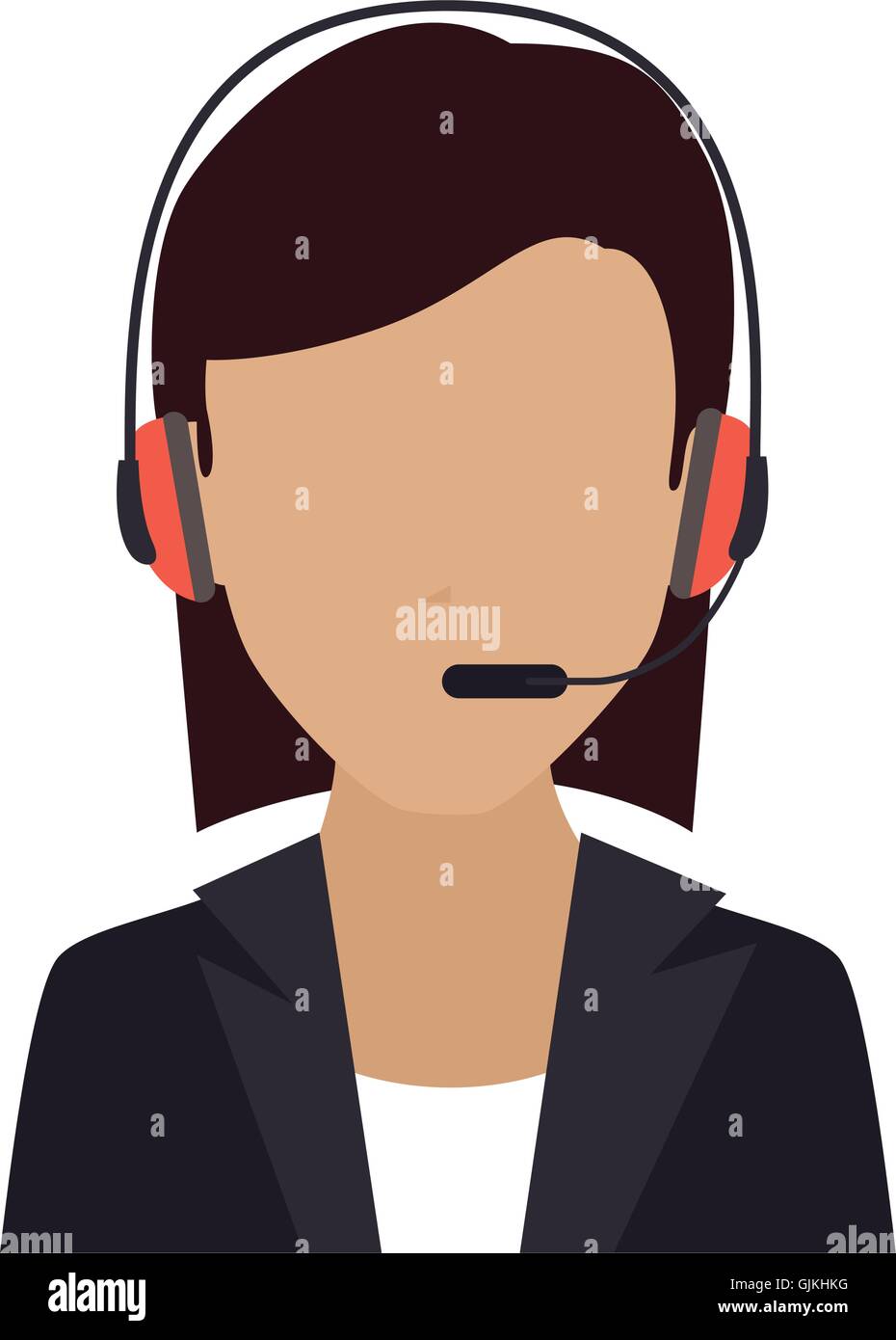 person operator headset service assistant Stock Vector Image & Art - Alamy
