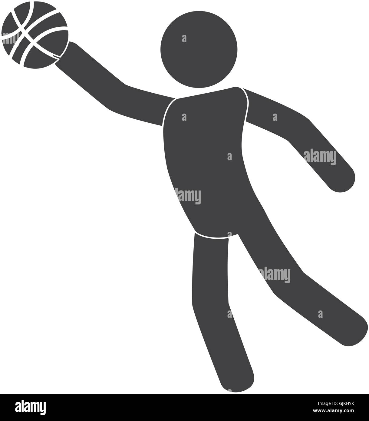 man playing basketball Stock Vector Image & Art - Alamy