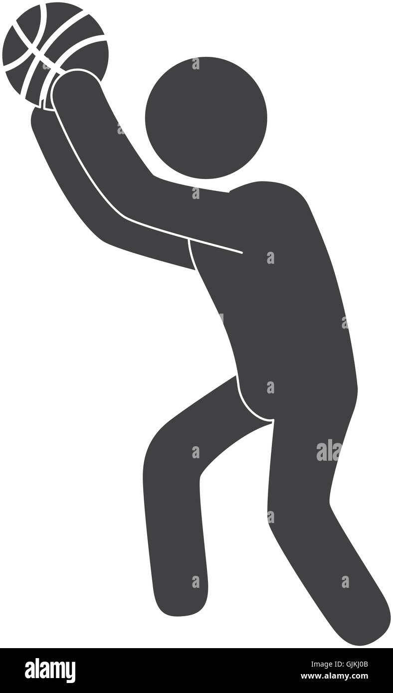 man playing basketball Stock Vector Image & Art - Alamy