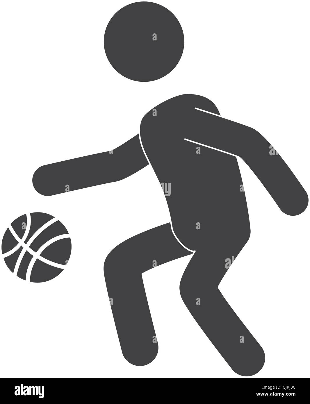 man playing basketball Stock Vector Image & Art - Alamy