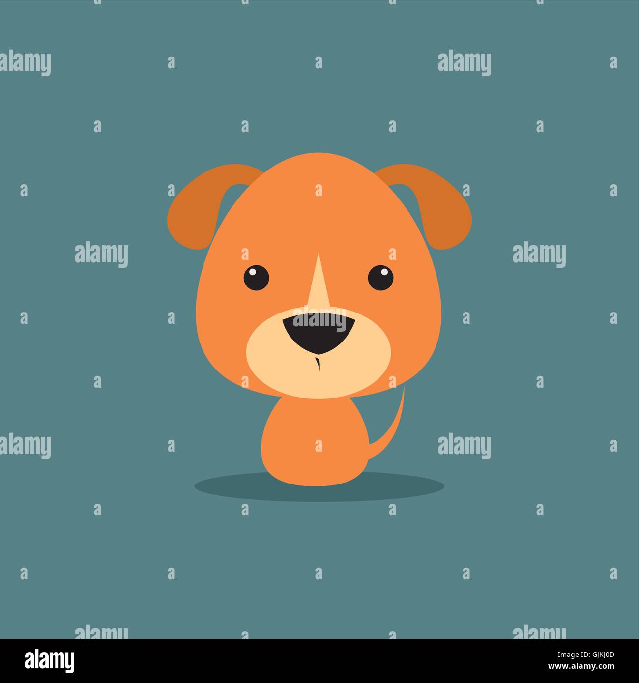 Cute Cartoon dog Stock Vector Image & Art - Alamy