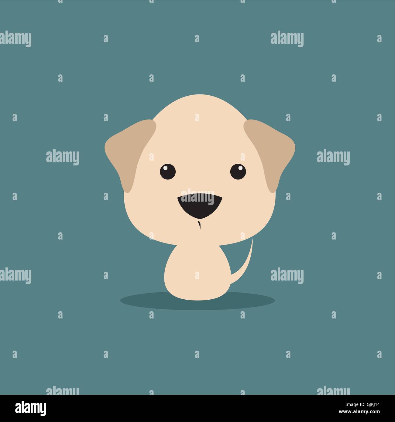 Cute Cartoon dog Stock Vector Image & Art - Alamy