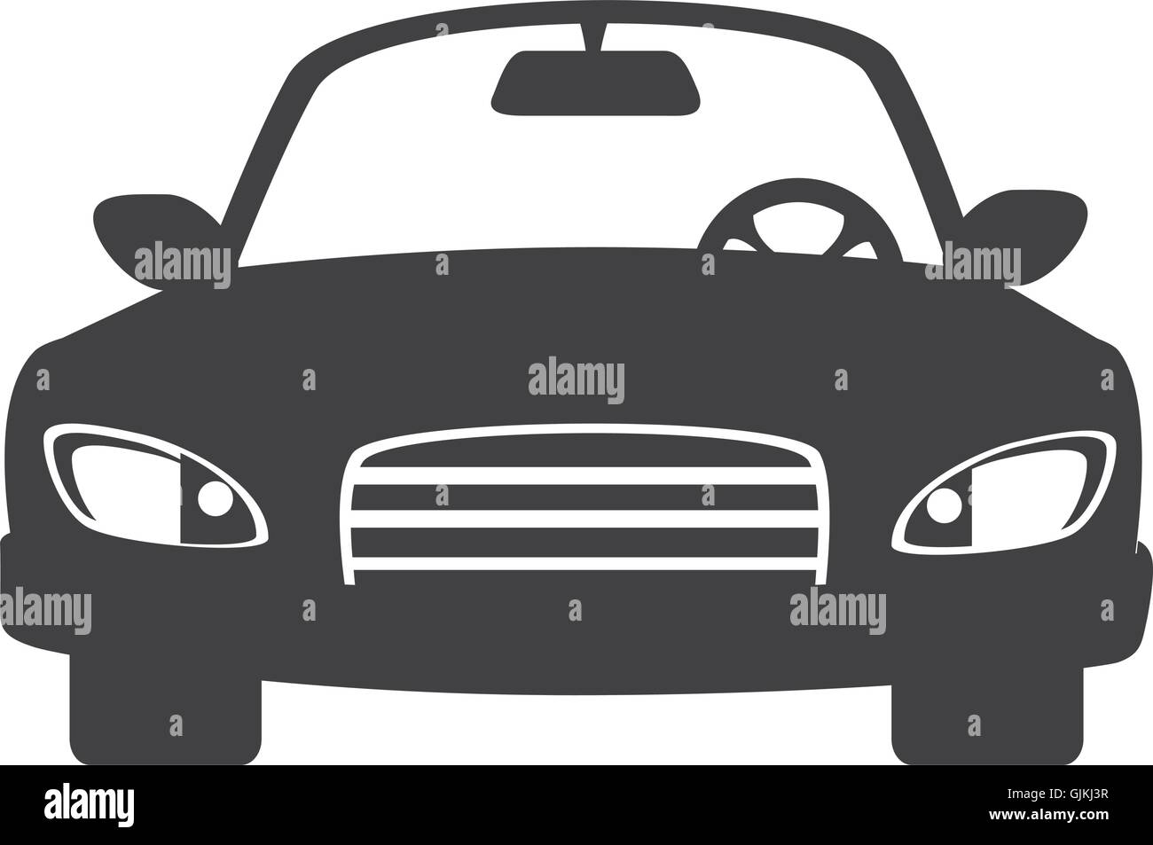 car auto front icon vector Stock Vector Image & Art - Alamy