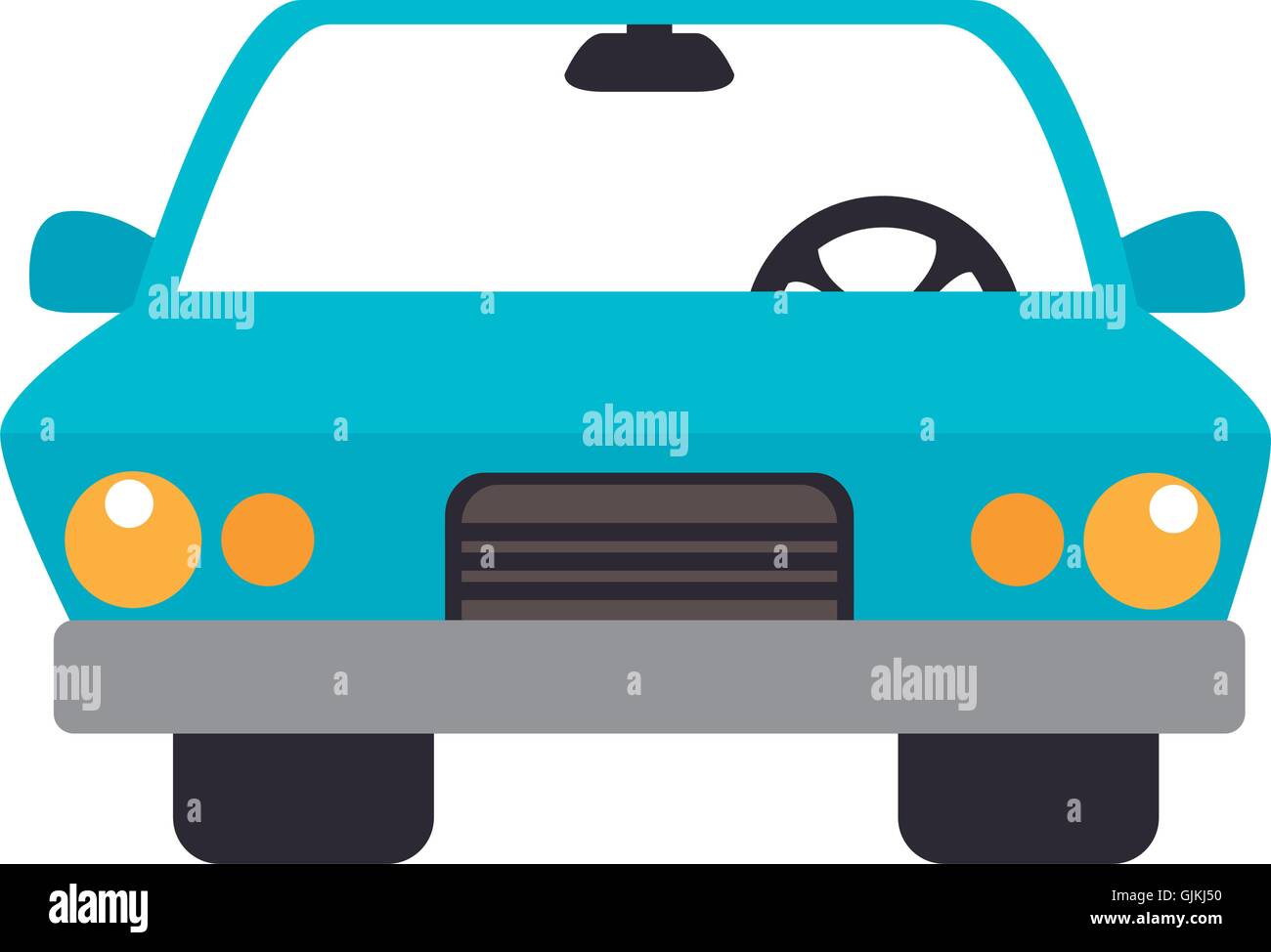 car auto front icon vector Stock Vector Image & Art - Alamy