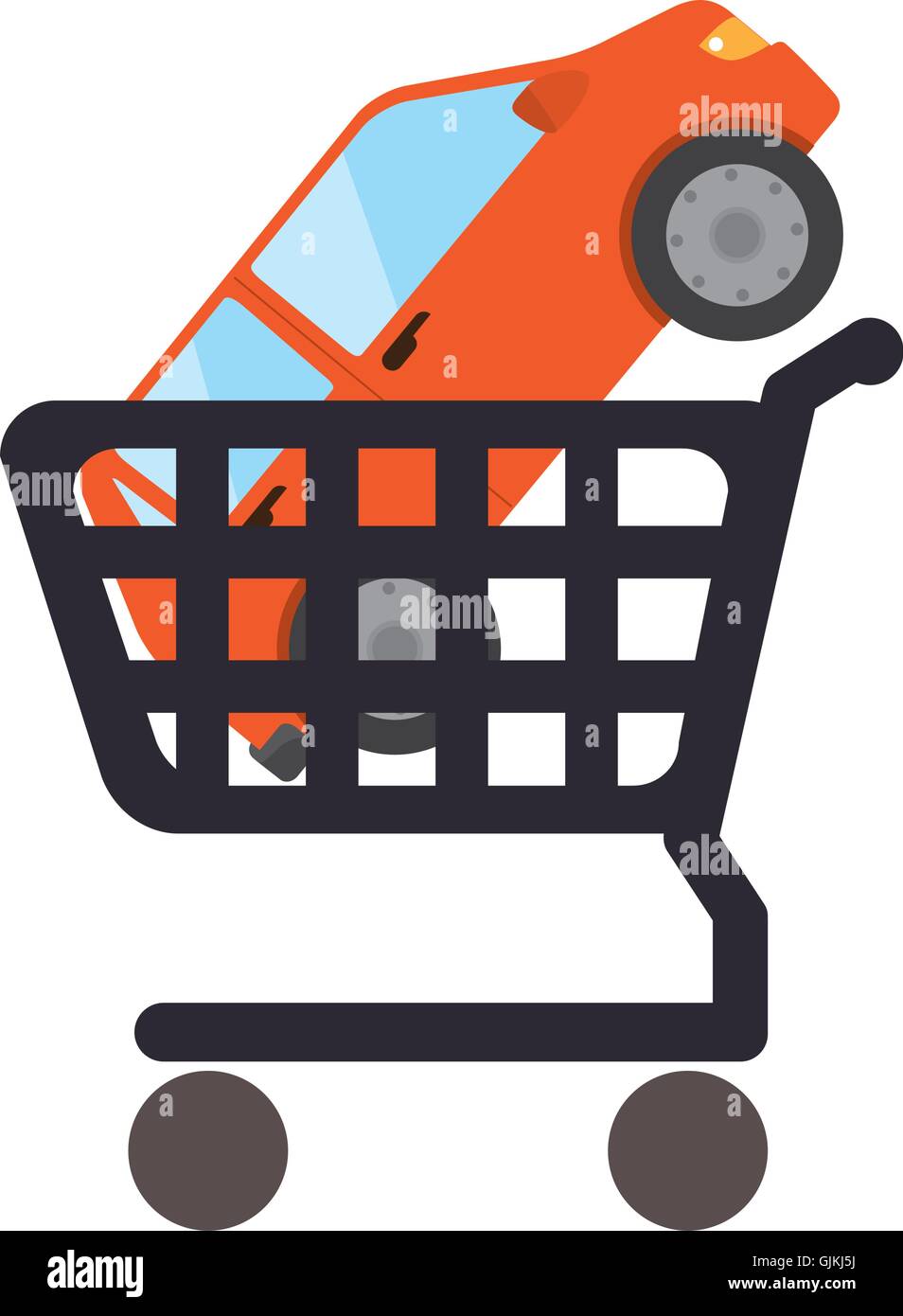 car cart shop Stock Vector Image & Art - Alamy