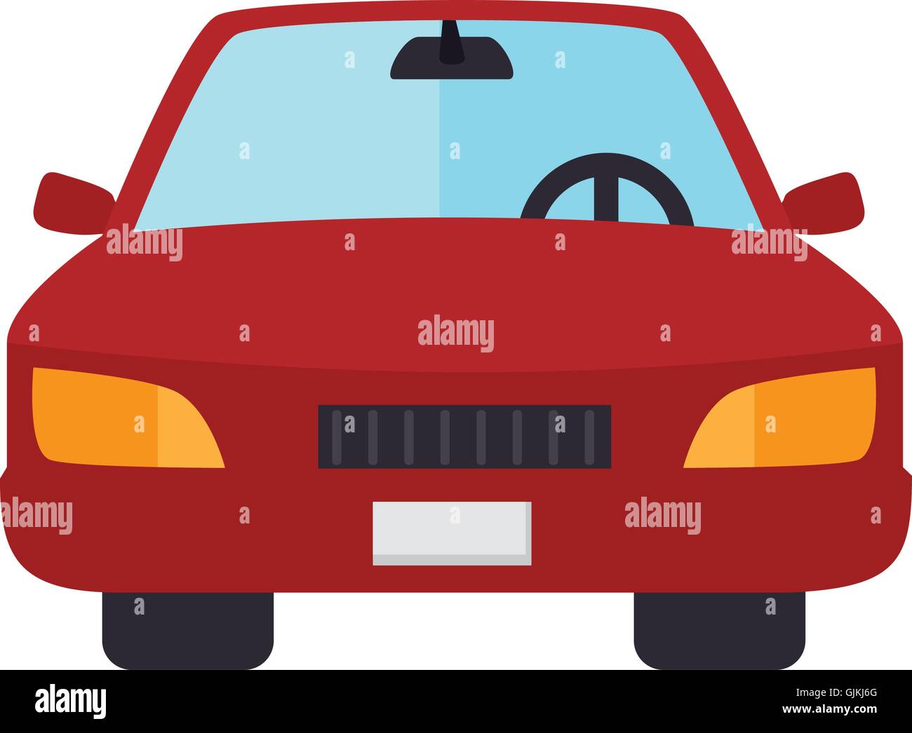 car auto front icon vector Stock Vector Image & Art - Alamy