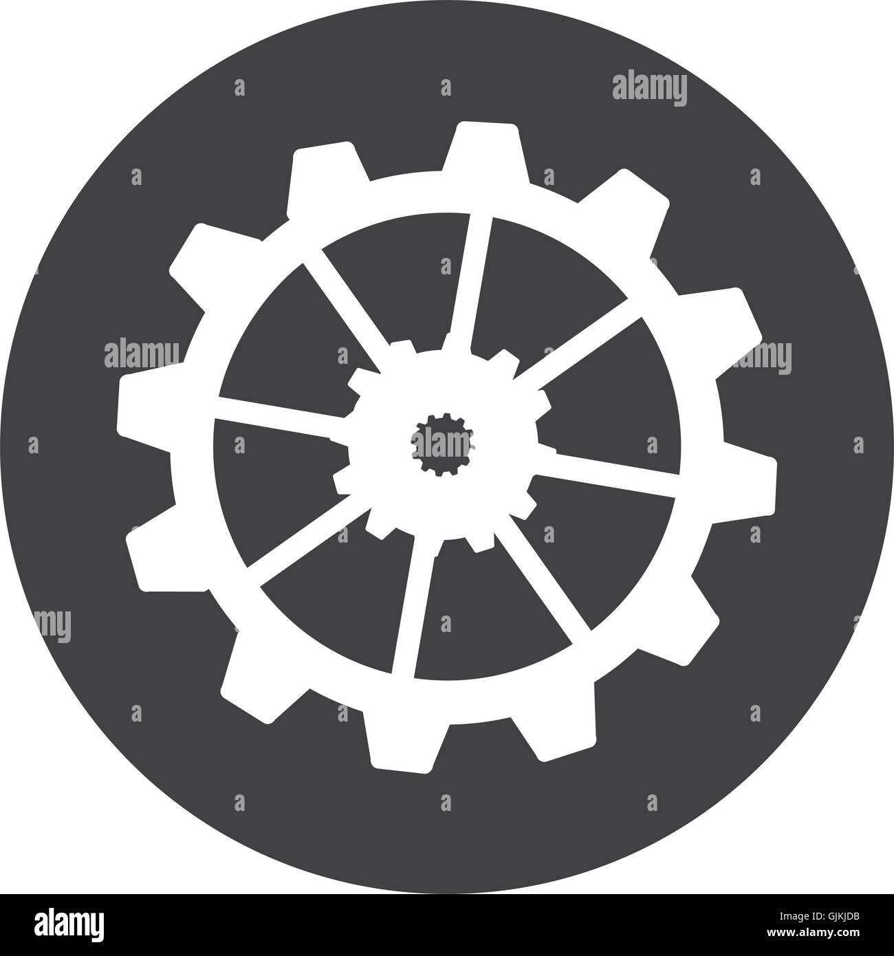 gears machine work icon Stock Vector Image & Art - Alamy