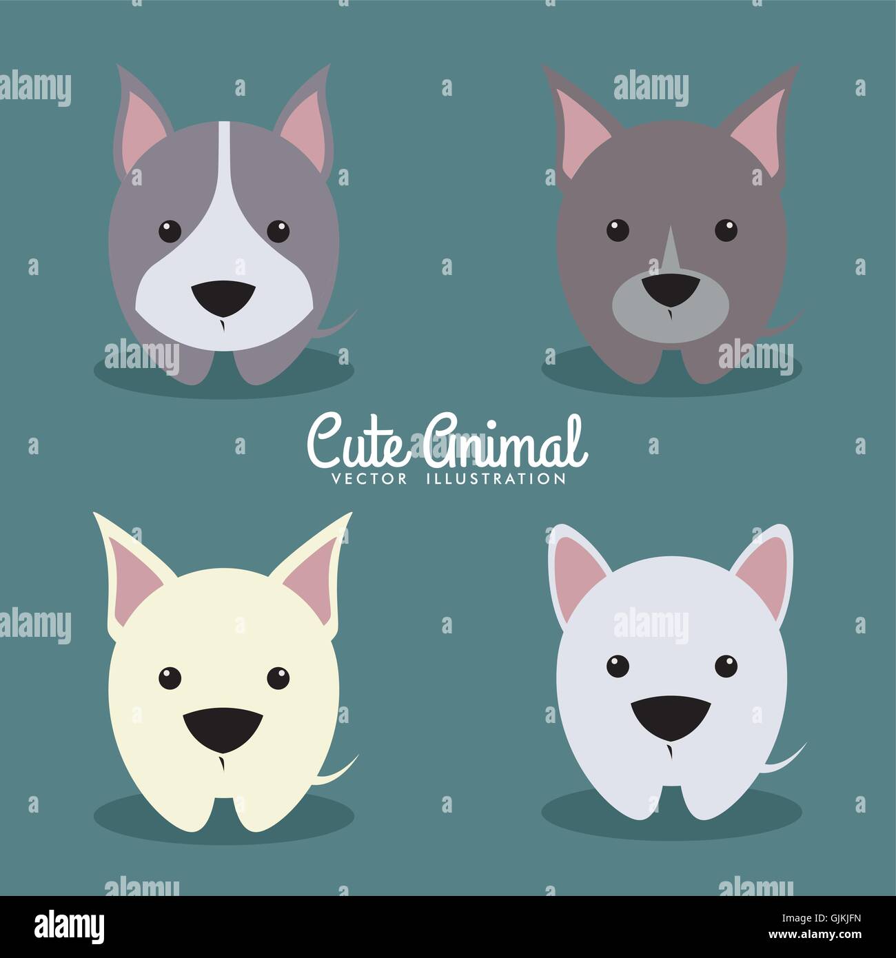 Cute Cartoon dogS Stock Vector Image & Art - Alamy