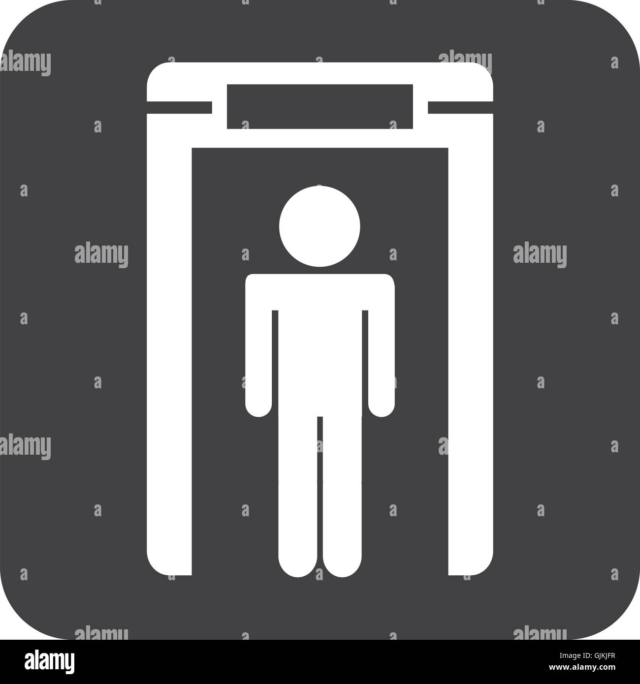 X ray scanner metal detector airport Stock Vector Images - Alamy