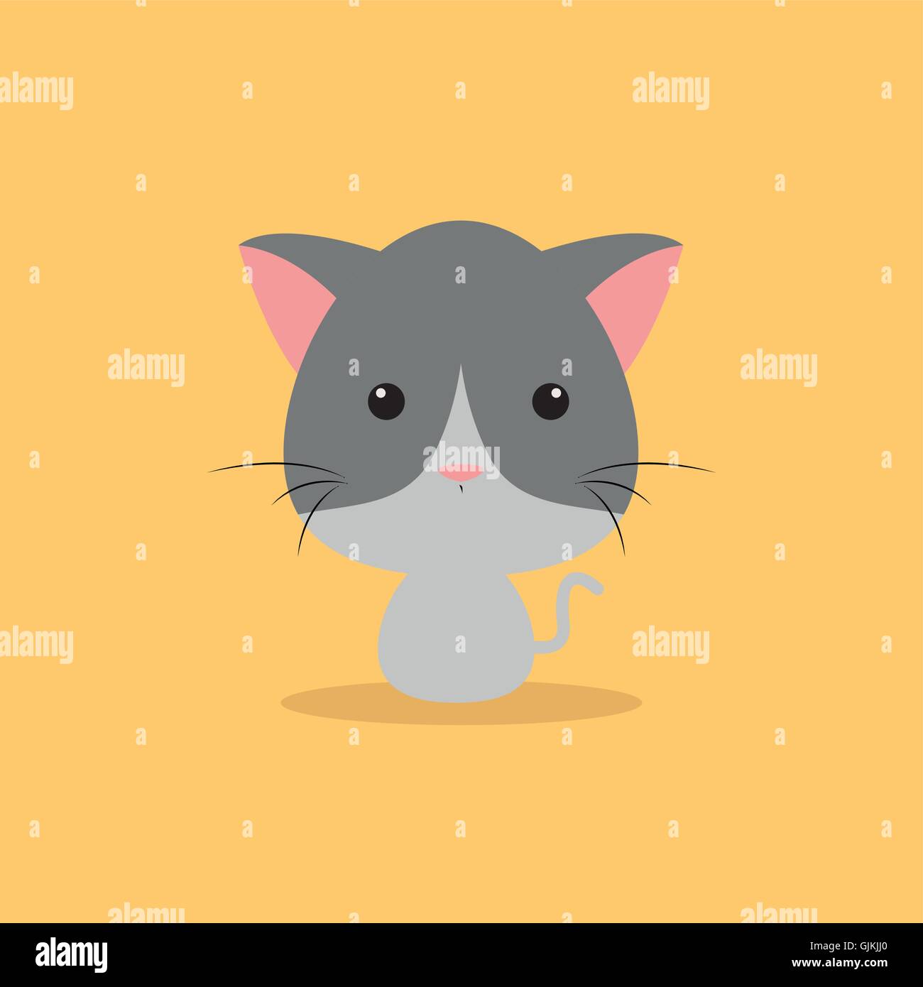 Cute Cartoon cat Stock Vector Image & Art - Alamy