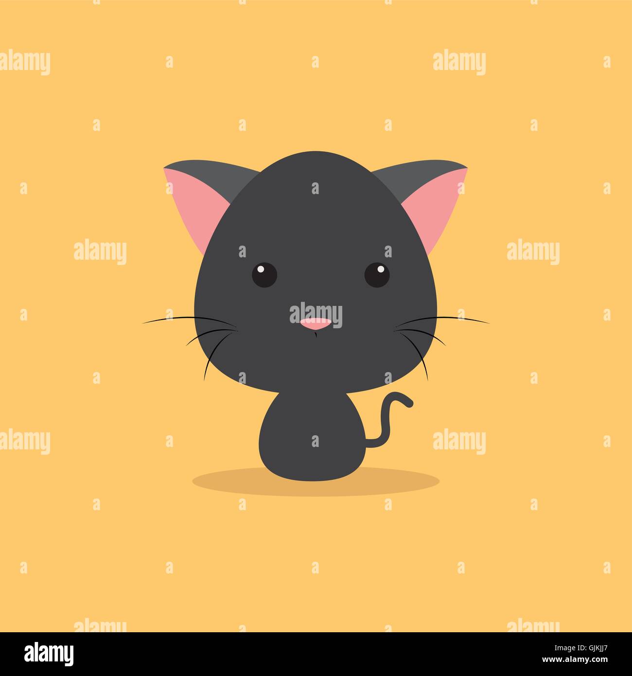Cute Cartoon cat Stock Vector Image & Art - Alamy
