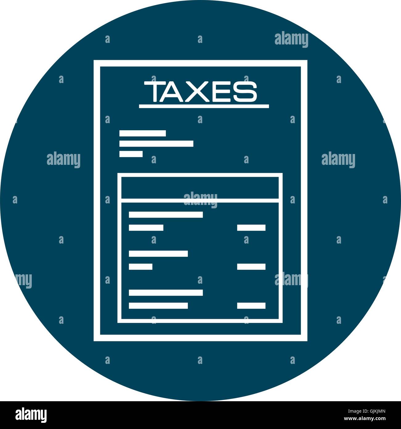 taxes paper receipt icon Stock Vector Image & Art - Alamy