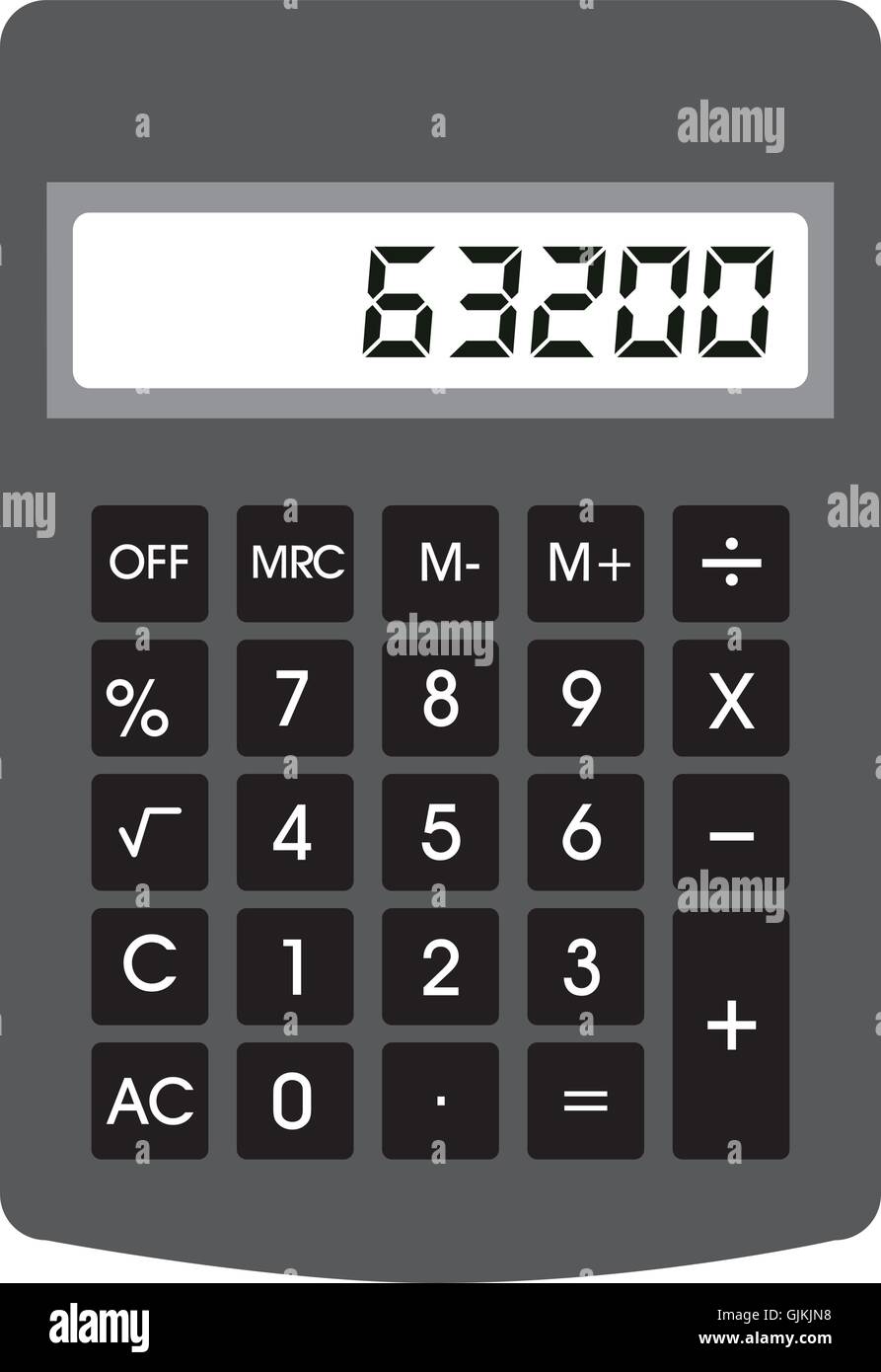 calculator digital math icon Stock Vector Image & Art - Alamy