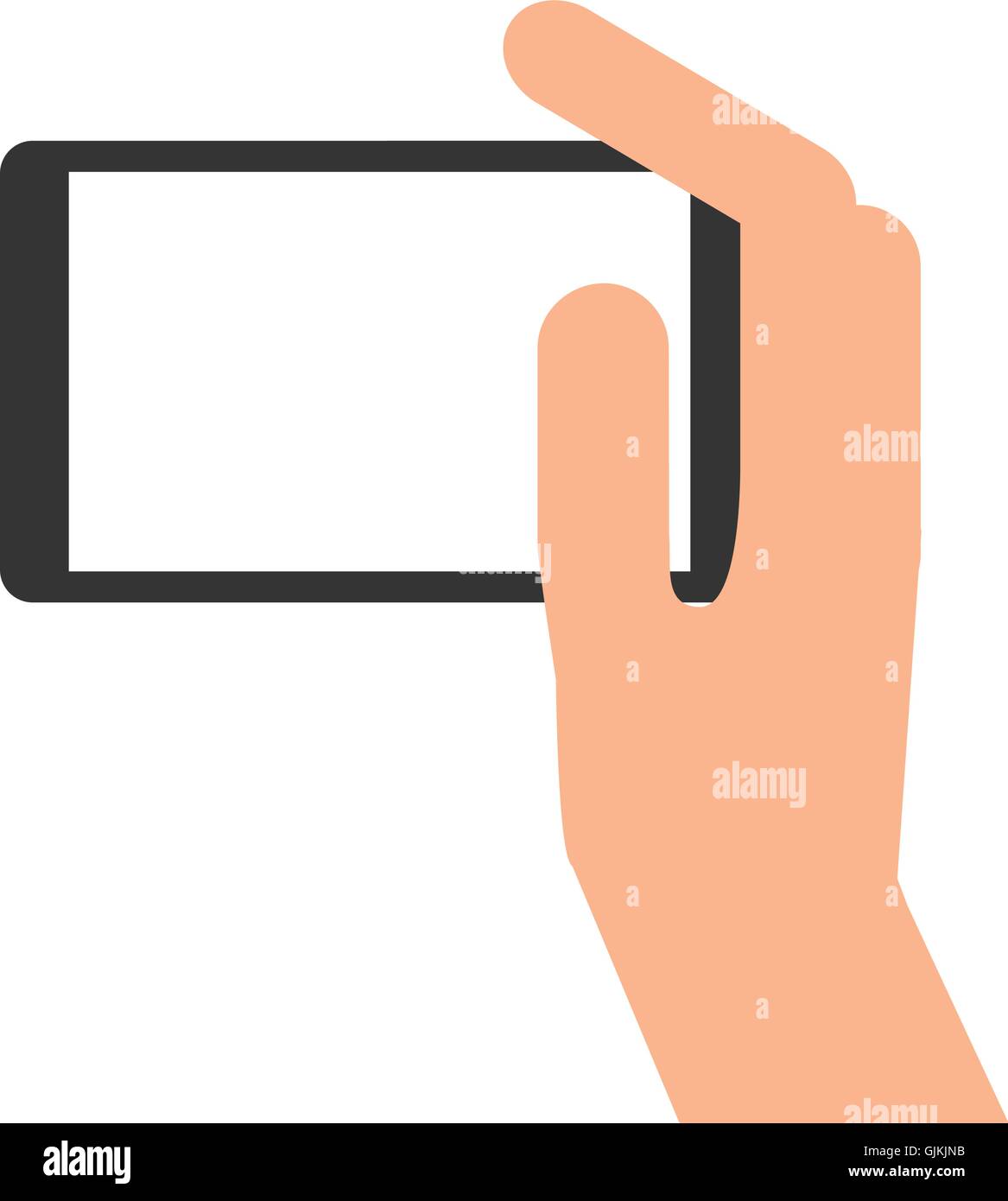 hands human user smartphone isolated icon Stock Vector Image & Art - Alamy