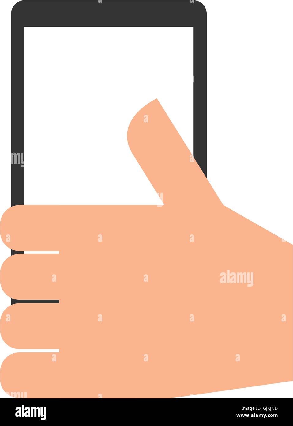 hands human user smartphone isolated icon Stock Vector Image & Art - Alamy