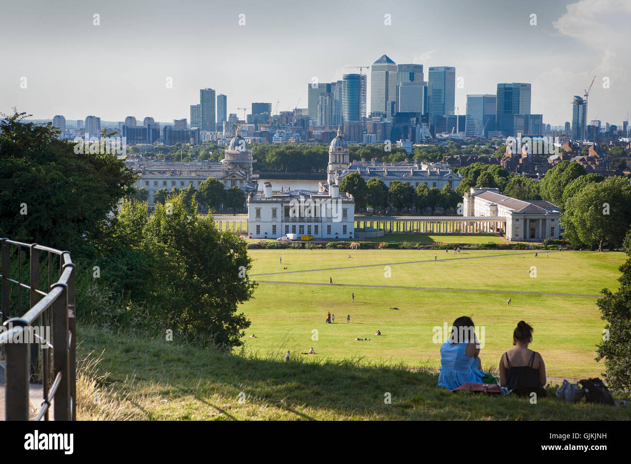 The magnificent view from the Greenwich Observatory taking in sights ...