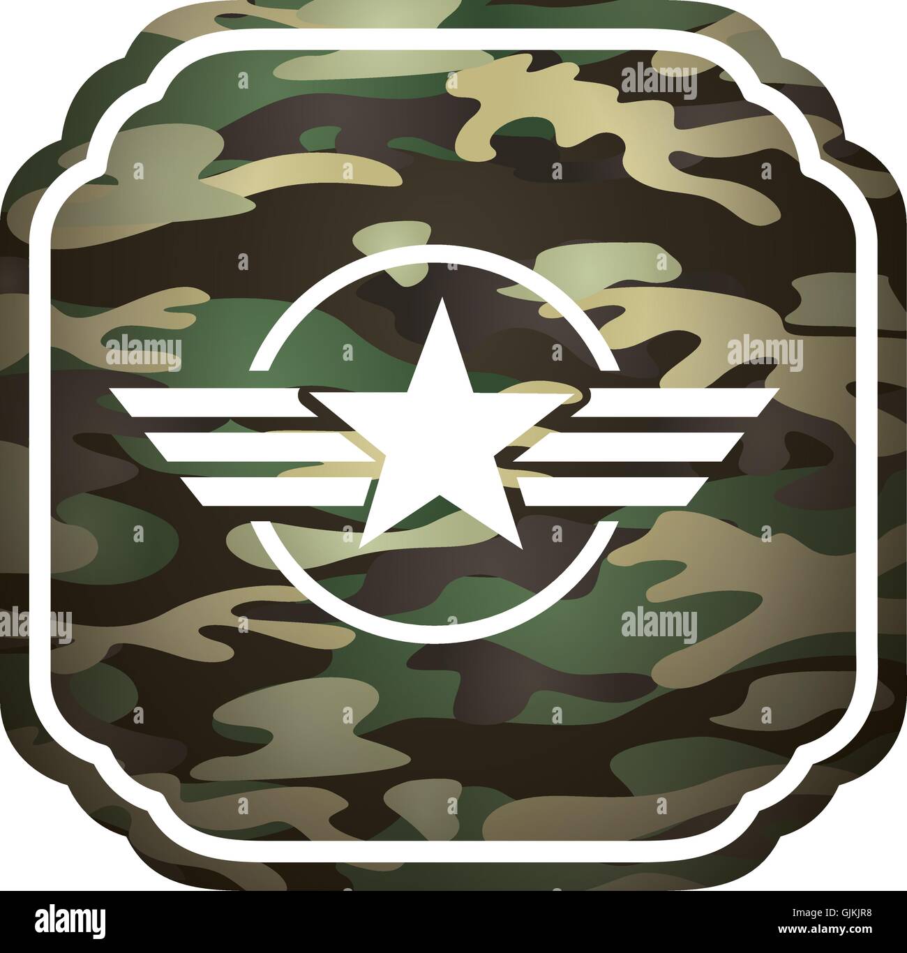 military star emblem isolated icon Stock Vector Image & Art - Alamy